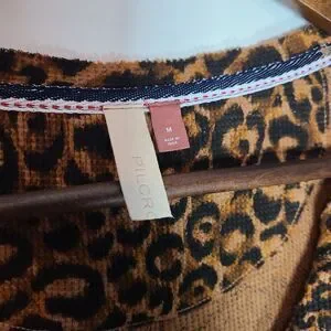 Pilcro | Tops | Pilcro Brown Animal Print Thermal Womens Medium | Poshmark